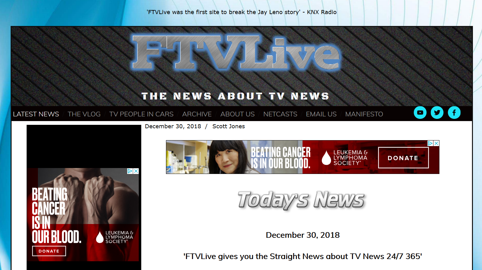 Keeping up with breaking news about TV news people in 2019